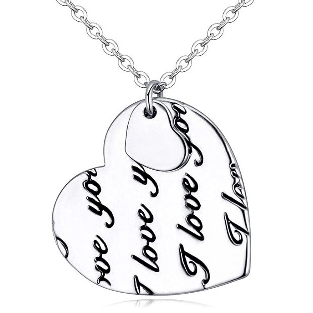 Boxed Inscription Necklace & Essential Studs Set
