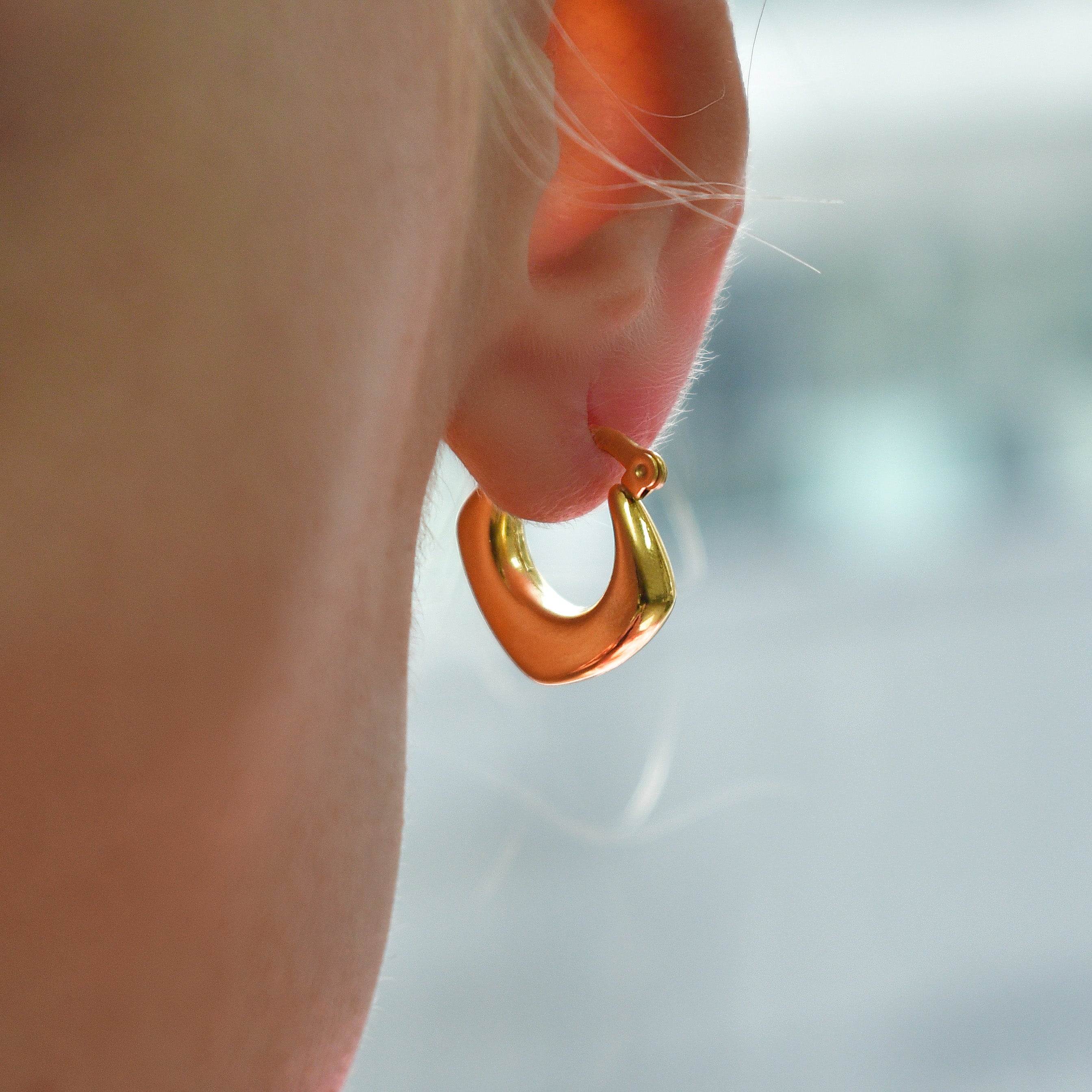 Sylvia Gold Hoop Earrings